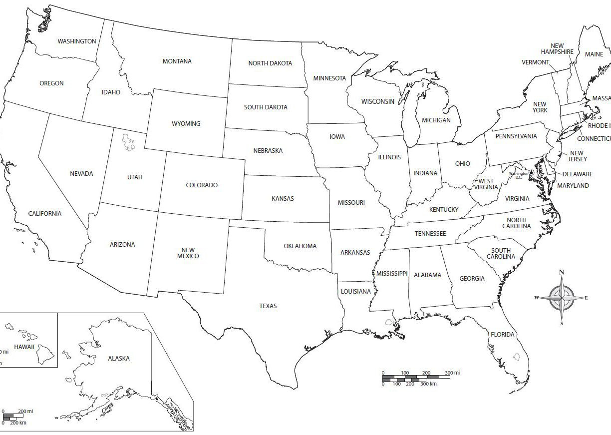 Printable Map Of The United States With State Names Beautiful Us Map