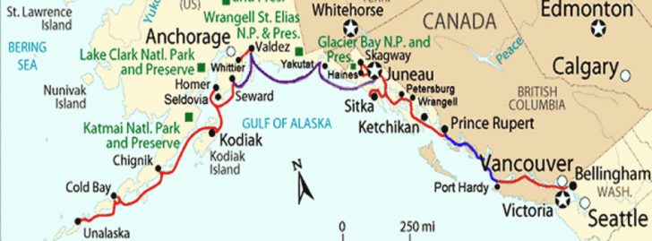 Alaska Marine Ferry Route Map & Booking Inside Washington State Ferries ...