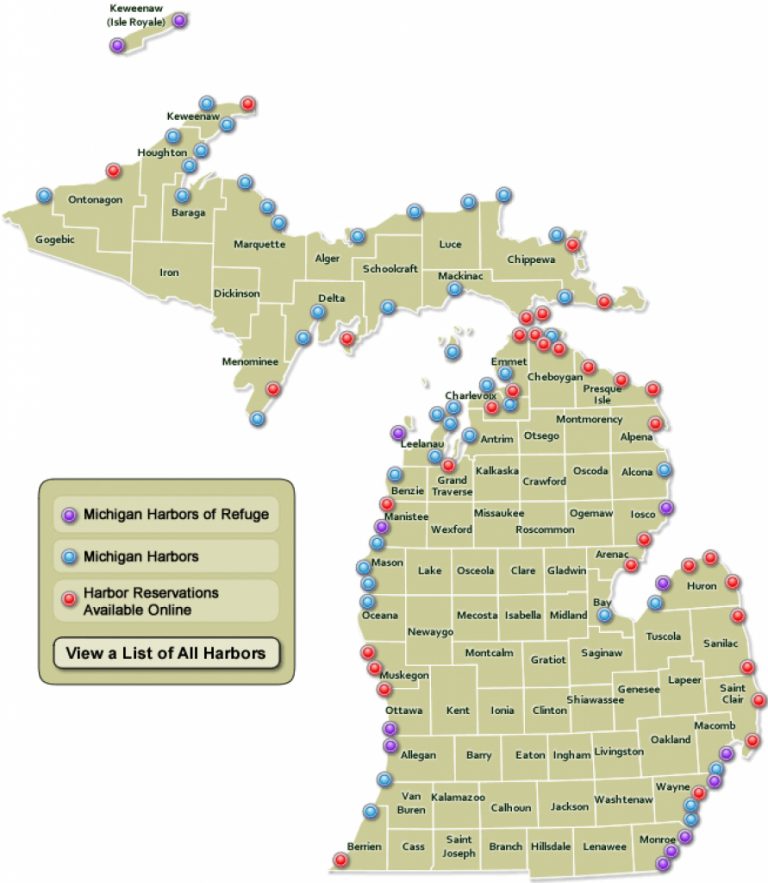 Best Photos Of Michigan State Park Locations Map - Michigan Dnr Inside ...