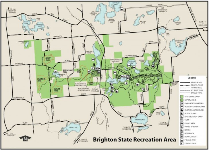 Brighton State Recreation Areamaps & Area Guide - Shoreline Visitors ...