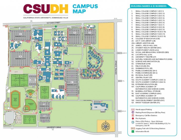 Campus Map For Sacramento State Map Pdf - Printable Map