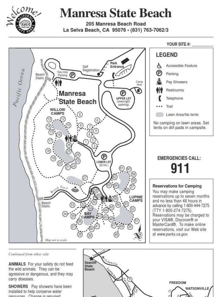 Download Carpinteria State Beach Campground Map - Docshare.tips With ...