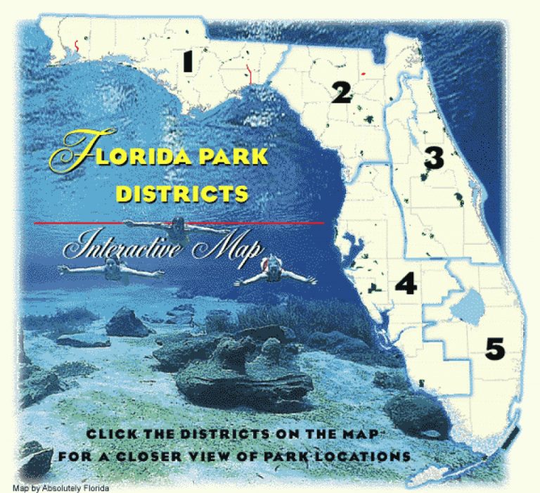Florida State Parks Map With Florida State Parks Map - Printable Map
