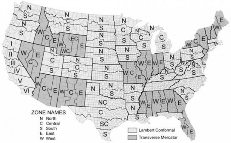 Geog 258: Maps And Gis In Texas State Plane Coordinate Map - Printable Map
