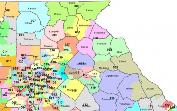 Georgia House Districts In 9Th Within Georgia State House District Map ...