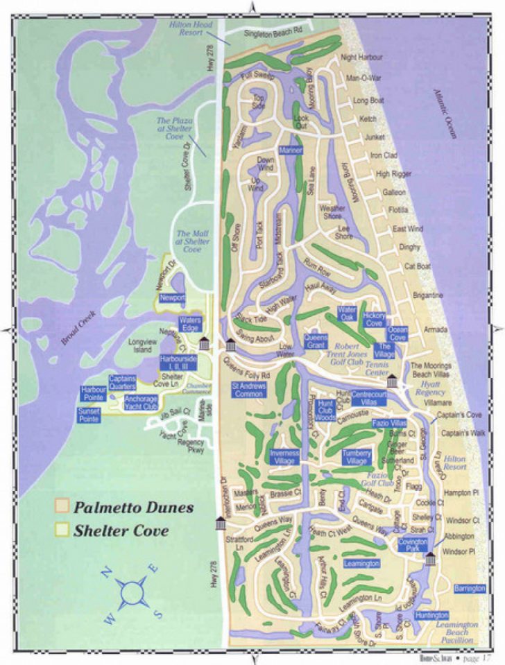 Hunting Island State Park Map • Mappery With Hunting Island State Park ...