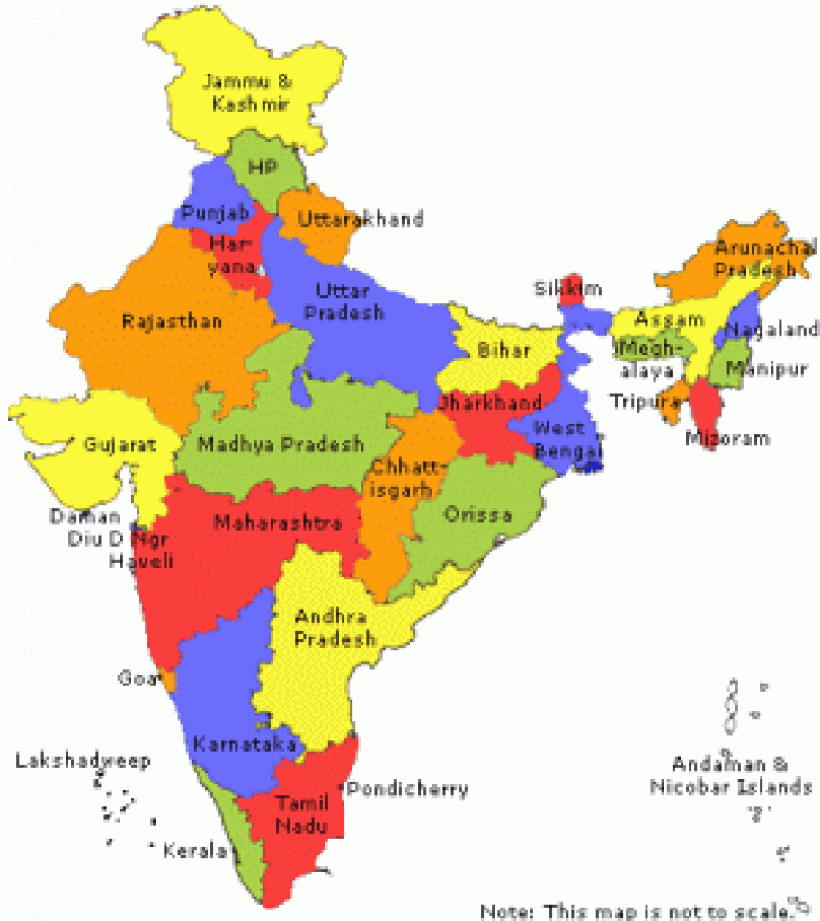 India Map Pdf With States Printable Map India Map Pdf With States Printable Map