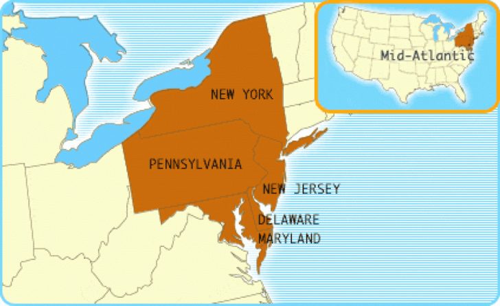 Interactives . United States History Map . Fifty States With Mid ...
