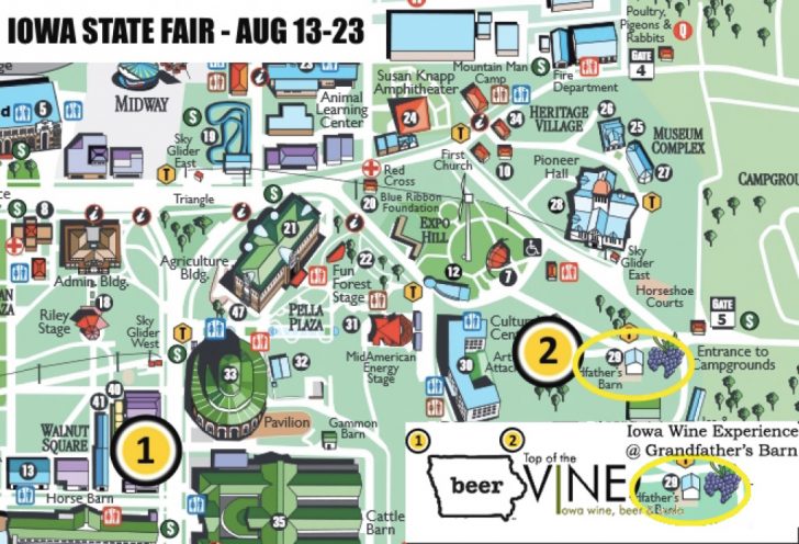 Iowa State Fairgrounds Map – Bnhspine In Iowa State Fair Parade Route ...