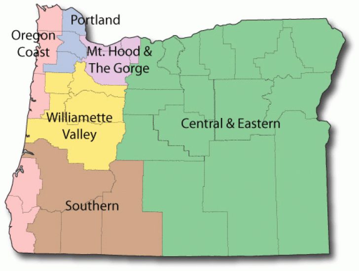 List Of Parks In Oregon With Oregon State Parks Map - Printable Map