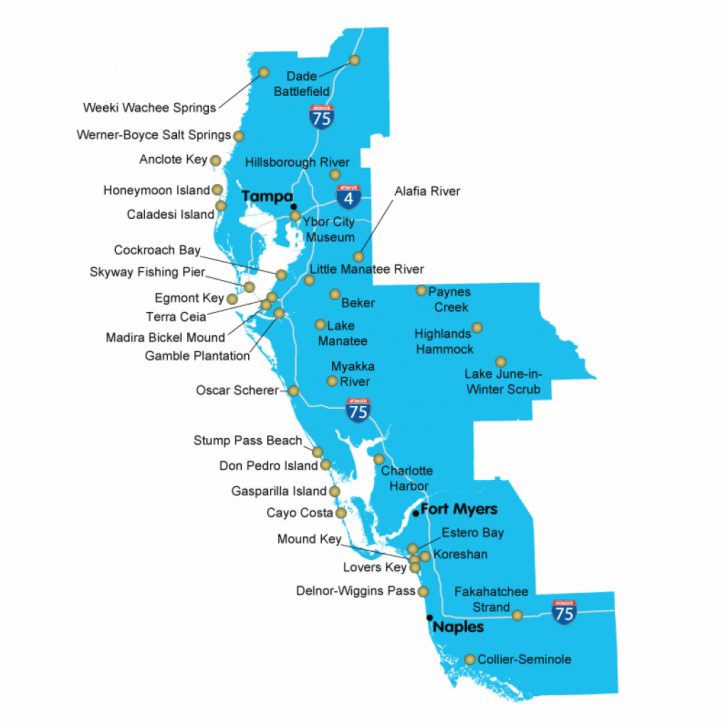 Map Of Florida Springs Florida State Parks Map Florida State Parks With ...