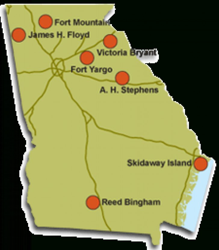 Map Of Georgia State Parks – Bnhspine With Georgia State Parks Map ...