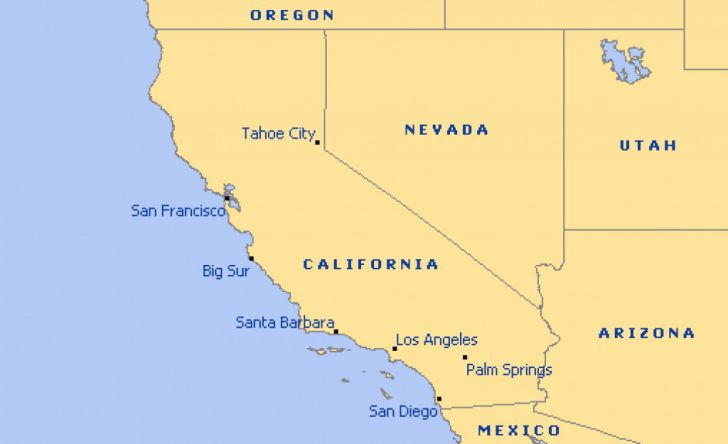 Map Reference. States In California Map - Reference California Map ...