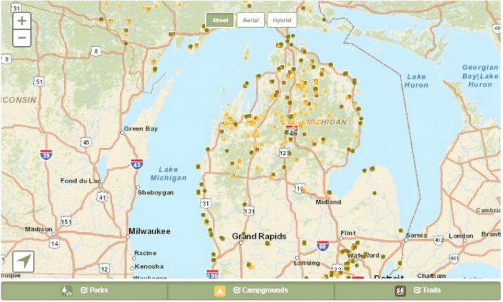 Maps Of Michigan State Parks County Michigan State Parks Map Pdf Within ...