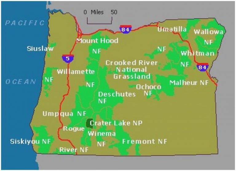 Maps Of Oregon State Parks Great Oregon National Forest Map – Maps ...