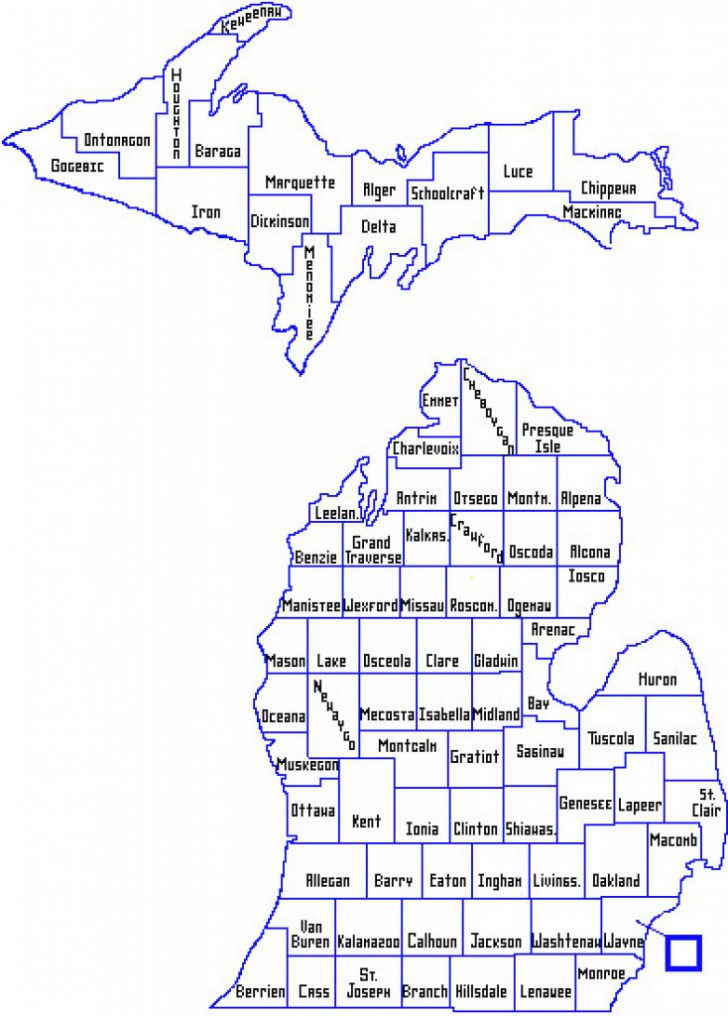 Mdhhs - Local Health Department Map Within Maps State Of Michigan ...