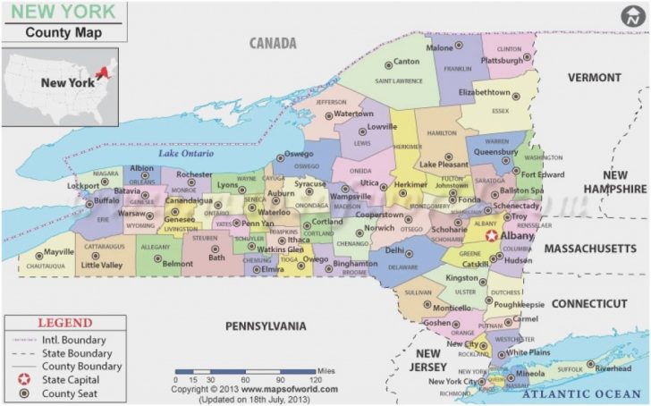 New York State Tourism Maps Awesome Map New York State Showing ...