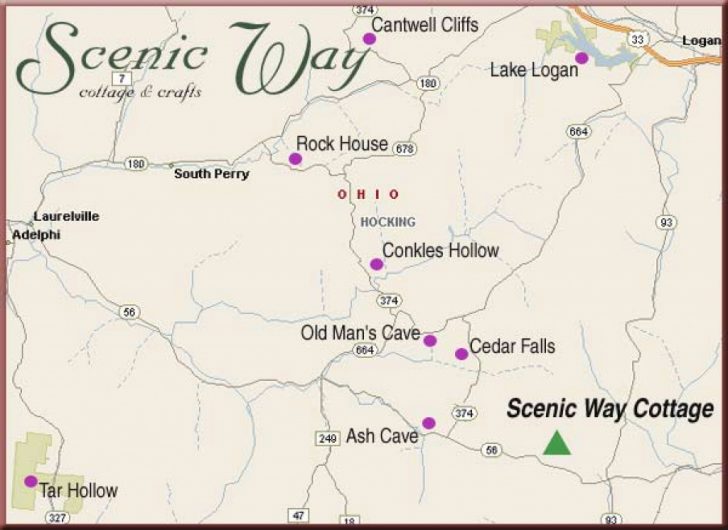 Ohio State Parks In Hocking Hills Maps Intended For Ohio State Parks ...