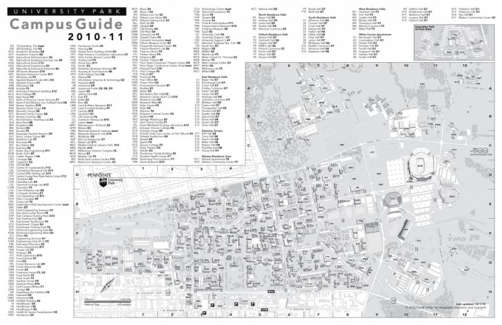 Penn State University Park Campus Maps - Download The Maps In Pdf With ...