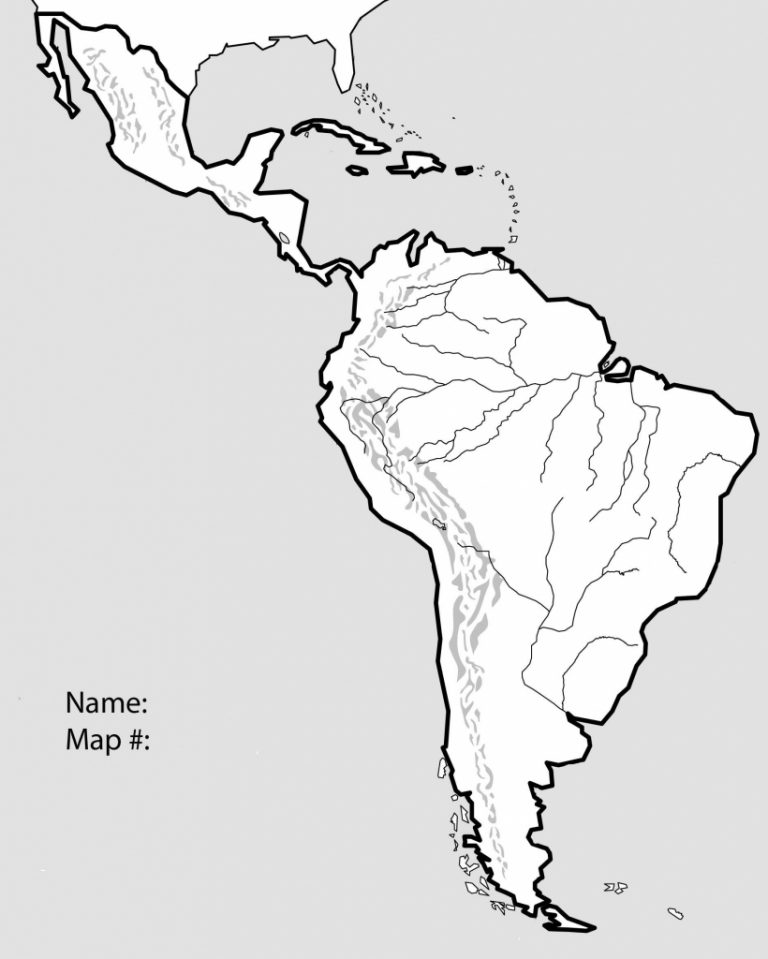 Physical Latin America Map Valid Inspirational Blank Physical Map ...
