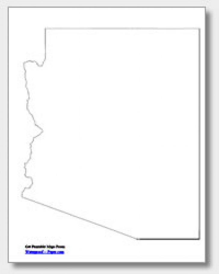 Printable Arizona Maps | State Outline, County, Cities Throughout ...