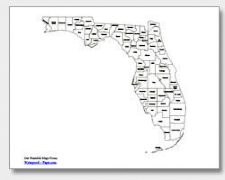 Printable Florida Maps | State Outline, County, Cities With Regard To ...
