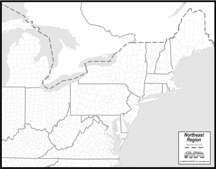 Printable Map Northeast Region Us New Blank Northeast Region Map Map ...