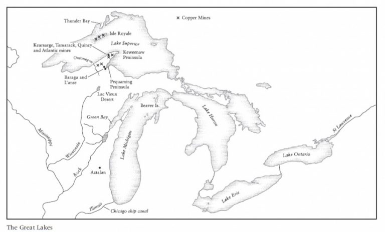 Printable Map Of Great Lakes And Travel Information | Download Free for ...