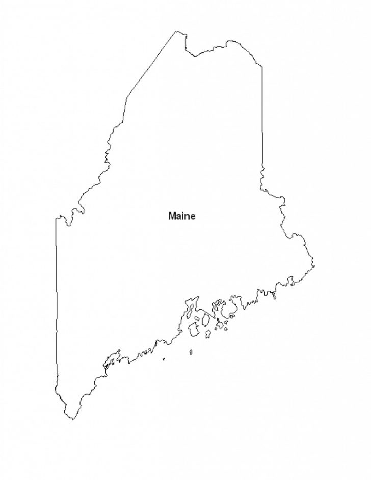 Printable Map Of The State Of Maine - Eprintablecalendars Within Maine ...