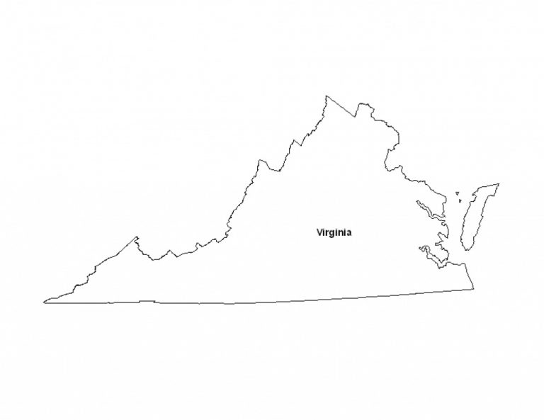 Printable Map Of The State Of Virginia - Eprintablecalendars In ...