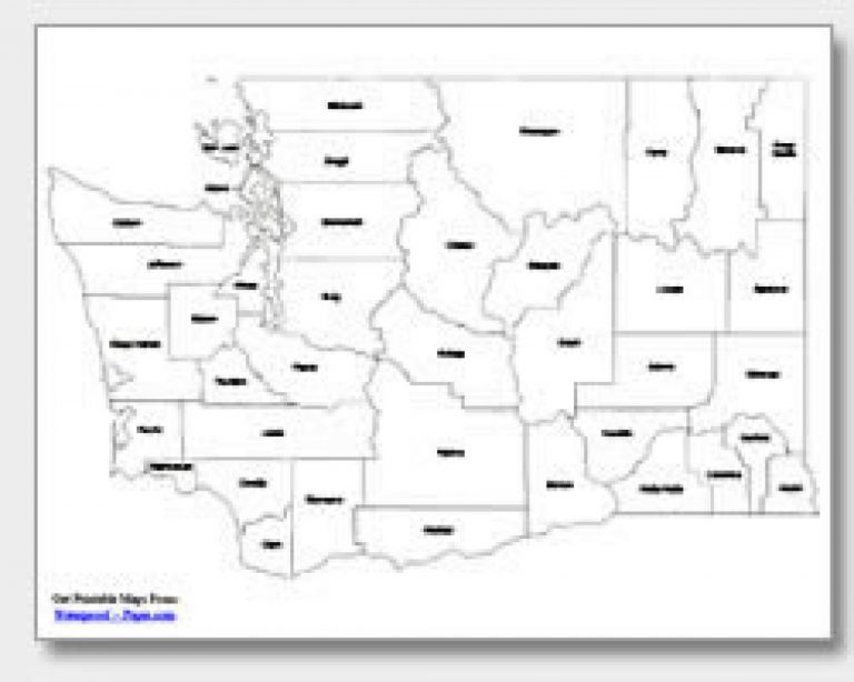 Printable Washington Maps | State Outline, County, Cities For Printable ...