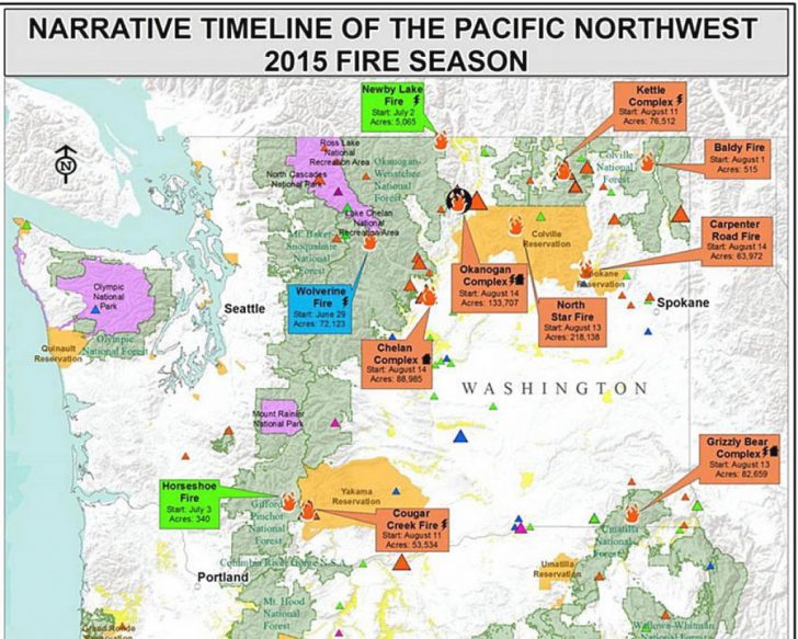 Review Of The 2015 Wildfire Season In The Northwest - Wildfire Today ...
