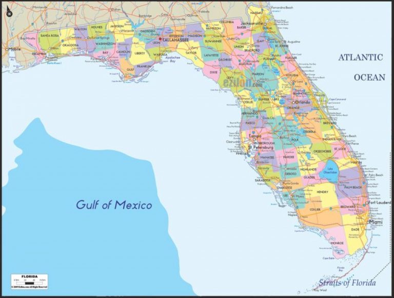 State Map Of Florida Showing Cities All Inclusive Map ...