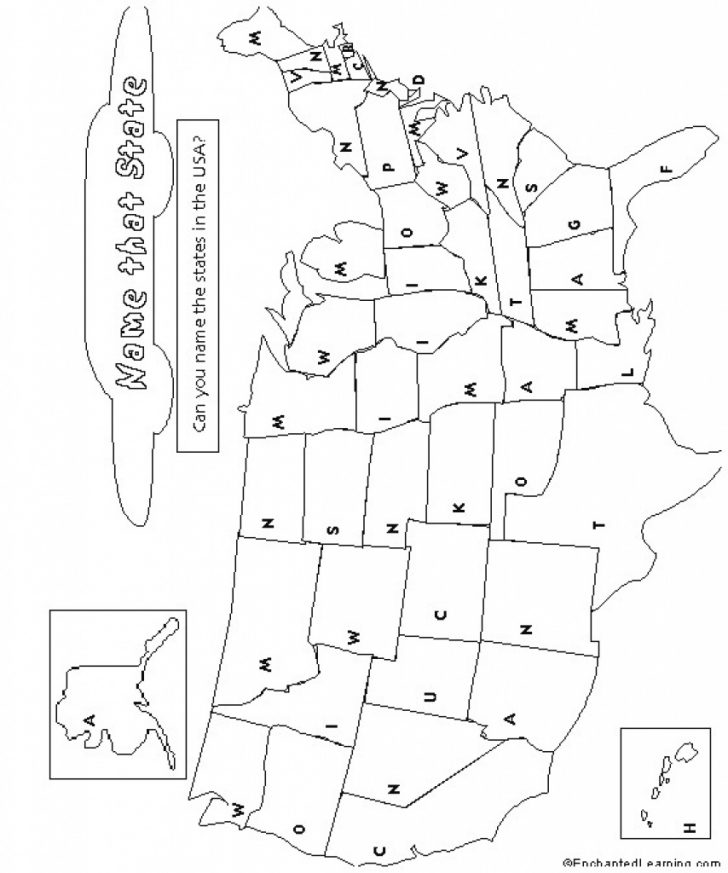State Map Test Blank Us Map Capitals Quiz Blank 50 States Map Quiz With ...