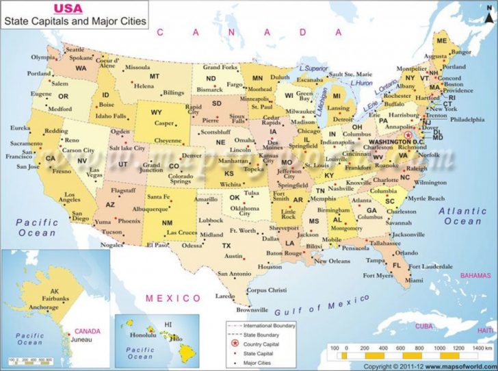 United States Map Of Major Cities - The Major Cities Of The United ...