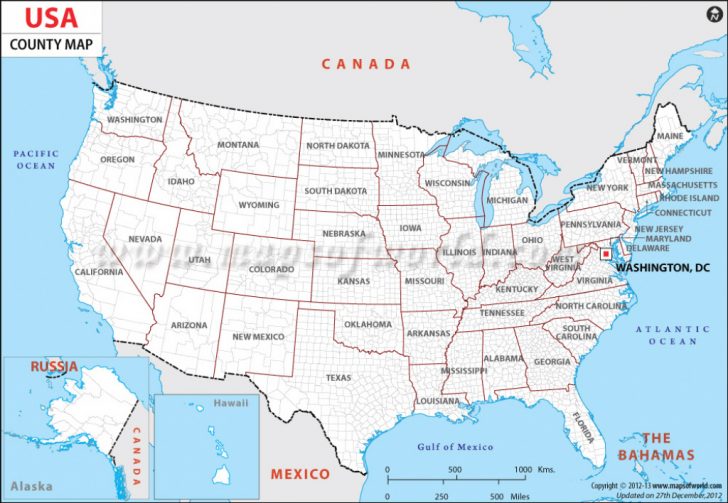 Us County Map | Maps Of Counties In Usa Within Map Of Us Counties By ...