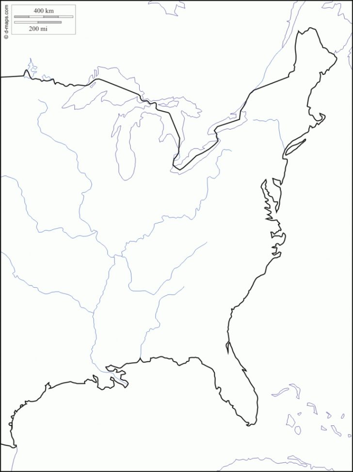 Us States Map East Coast And Travel Information | Download Free Us With ...