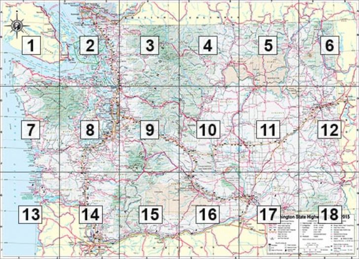 View And Print The State Highway Map | Wsdot In Printable Map Of ...