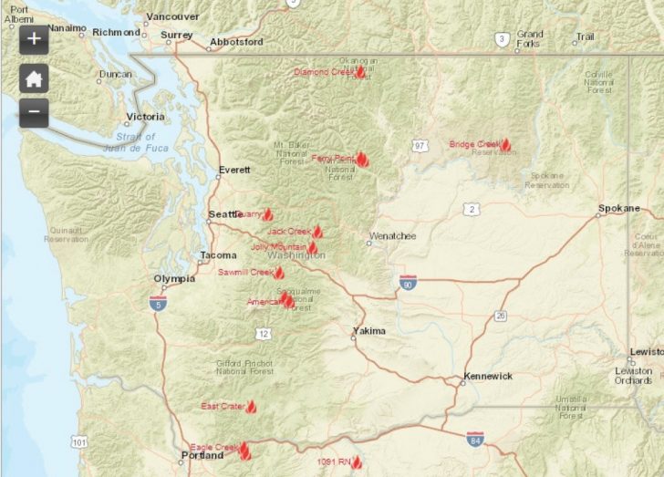 Washington Smoke Information: Washington State Smoke Forecast For In ...