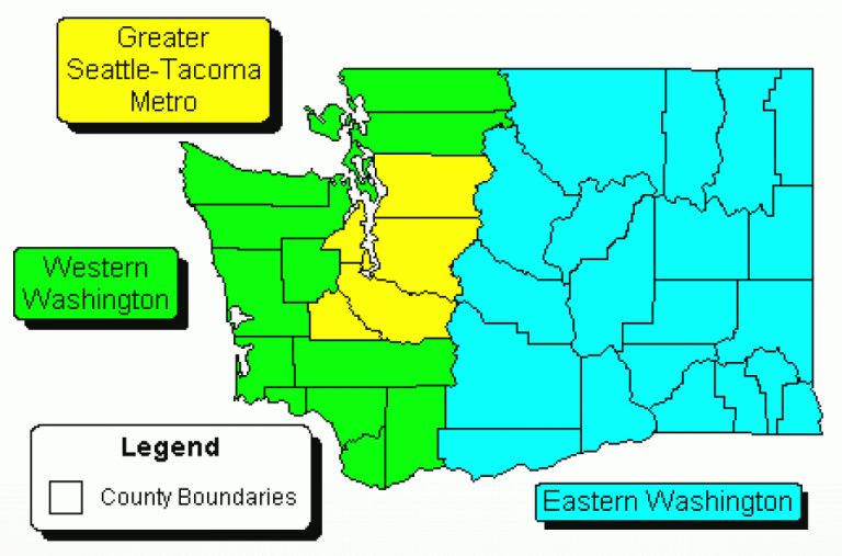 Washington State & Regional Zip Code Wall Maps - Swiftmaps Intended For ...