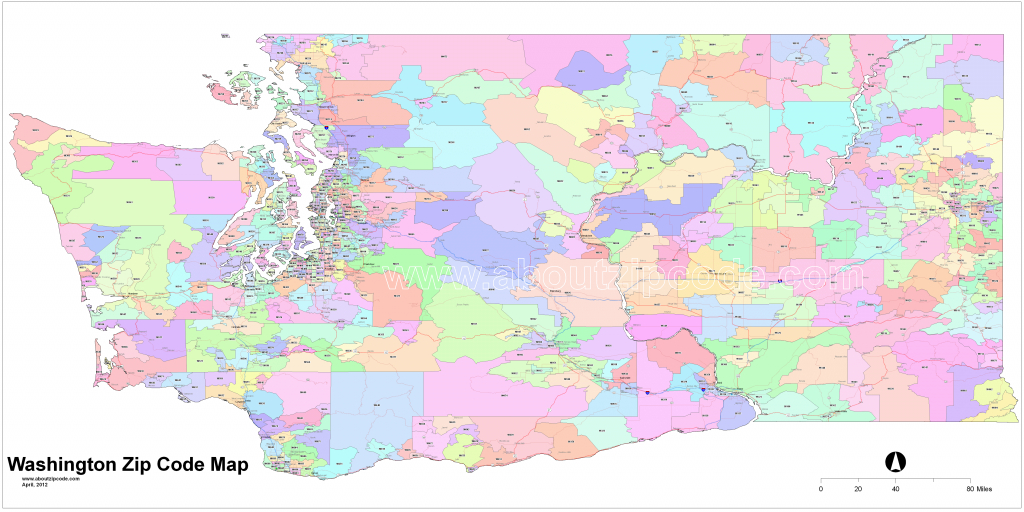 Washington State Zip Code Map Printable Map Washington State Zip Code Map Printable Map