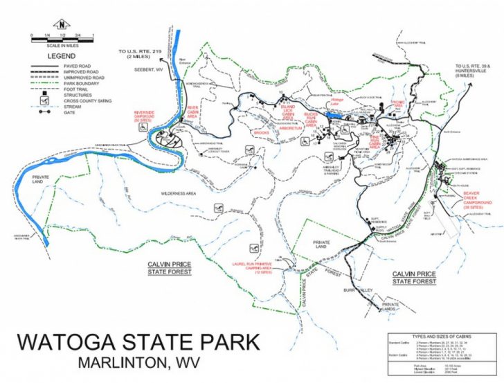 West Virginia State Park Maps - Dwhike with regard to West Virginia ...